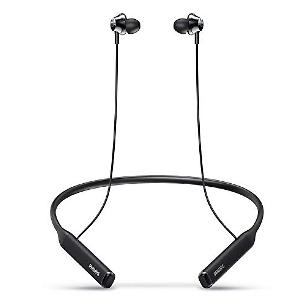 Philips Bluetooth Neckband Headphones, Wireless Earbuds IPX5 Waterproof Sport Earphones, Lightweight, Deep Bass with Vibration Call Alert Neckband
