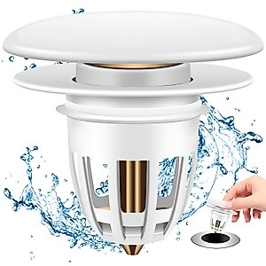 Sink Drain Strainer, ZMyHeart Drain Hair Catcher, Bathroom Universal Basin Sink Drain Stopper, Anti-Clogging, Bathtub Sink Stopper for 1.04~1.97 inch Drain Hole (Satellite Type)
