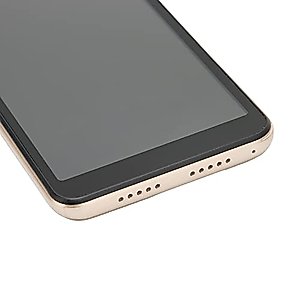 5.45 Inch Screen Dual Sim Mobile Phone, MTK6779 Quad Core CPU 3 Card Slots ABS Smooth Running Speed Unlock Smartphone for Playing Games (Gold)