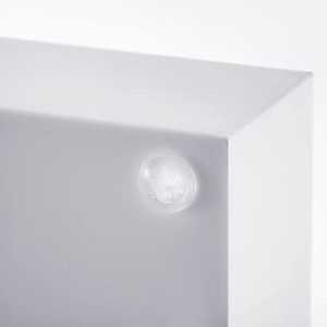 CiaoHER Large Acrylic Wine Liquor Bottle Rack 3 Tier White Countertop Riser Display for Bar Coffee Leisure Station Retail Store Shop Grocery Collection Organizer Stand (16''-1pack)