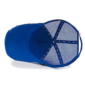 ililily PREMIUM NASA Meatball Logo Embroidery Baseball Cap Apollo 1 Patch Hat (as1, alpha, x_l, Blue)