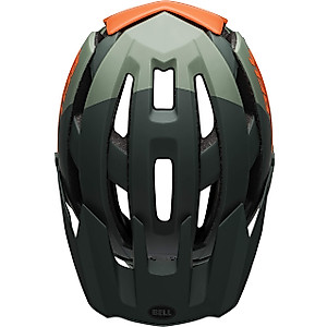 BELL Super Air MIPS Adult Mountain Bike Helmet - Matte/Gloss Green/Infrared, Large (58-62 cm)
