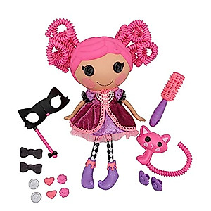 Lalaloopsy Silly Hair Doll - Confetti Carnivale with Pet Cat, 13" Masquerade Ball Party Theme Hair Styling Doll with Pink Hair & 11 Accessories in Reusable Salon Package playset, for Ages 3-103