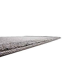 Unique Loom Del Mar Collection Area Rug - Abigail (2' 7" x 10' Runner, Light Gray/ Black)