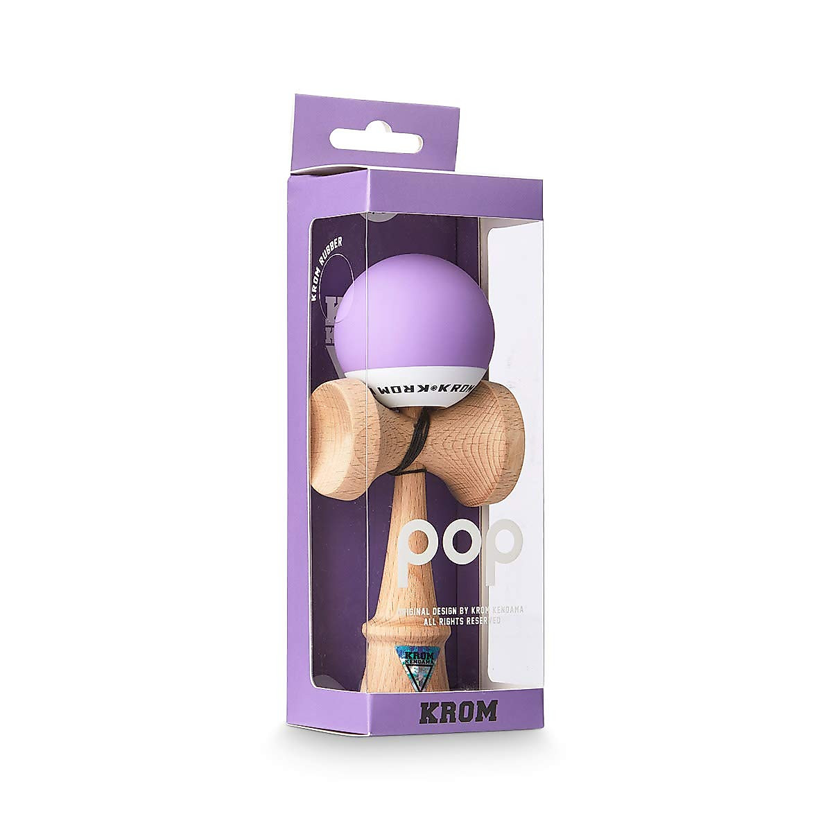 KROM Kendama POP Lavender – Smooth Texture and Flawless Balance – Enhanced Cognitive Skills – Improved Balance, Reflexes, and Creativity – Kendama Pro Model for Beginners and Experts
