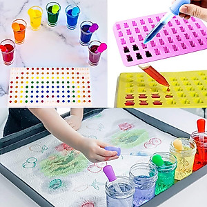 COLIBROX Liquid Dropper - Silicone Droppers for Kids - Pipette Kids - 5 ML Pipettes Plastic Droppers - Candy Dropper - Water Droppers for Kids - Preschool Droppers - Food Grade Pipettes