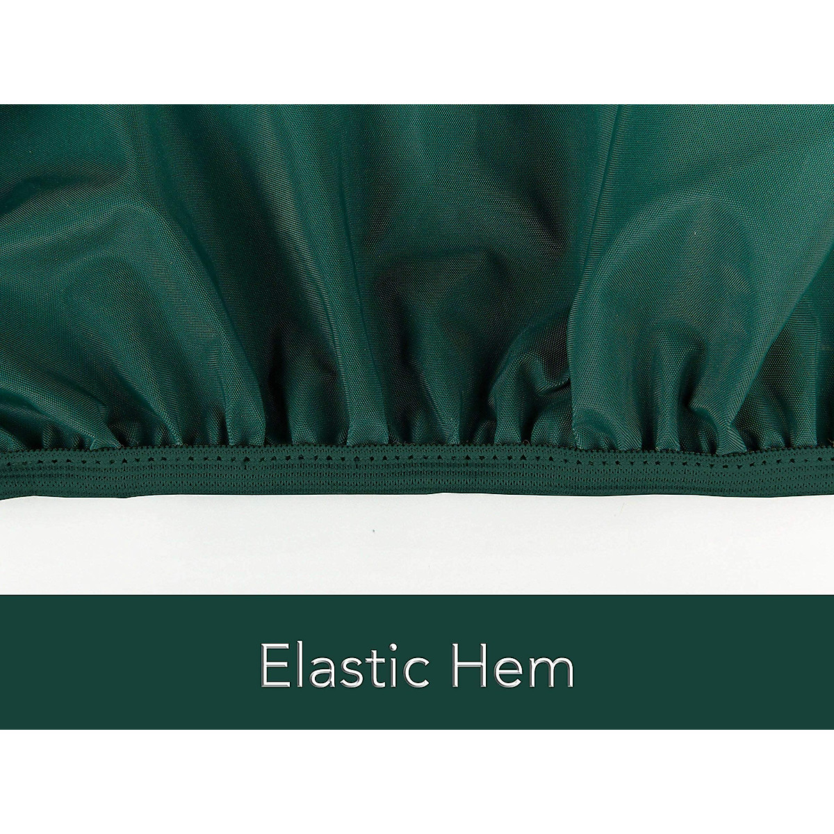 Covermates Oval Bistro Table/Chair Set Cover - Light Weight Material, Weather Resistant, Elastic Hem, Patio Table Covers, 58W x 36D x 30H, Green