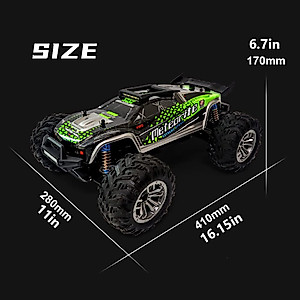 QIYHBVR RC Cars Remote Control Car for Boys 2.4 GHZ 40KM/H High Speed Racing Car, 1:12 RC Trucks 4x4 Offroad with Lights, Electric Rock Crawler Toy Car Gift for Kids Adults Girls