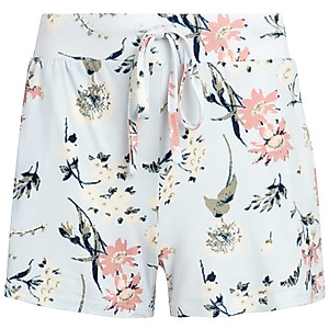 Lucky Brand Women's Pajama Set - 2 Piece Cross Back Tank Top and Sleep Shorts (S-XL), Size Large, GreyNanette Floral