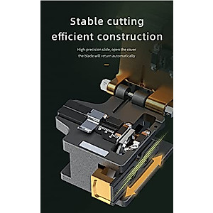 ORIENTEK Optical Fiber Cleaver Double Fixture High Precision Fiber Optic Cutting tools Wire Stripping Machine clivador fibra óptica 48,000 Cleaves (FC-30 Cleaver)