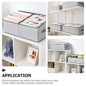 Foldable Storage Bins Handles Closet Baskets Organizing Clothes Foldable Clothing Basket Containers Shelves