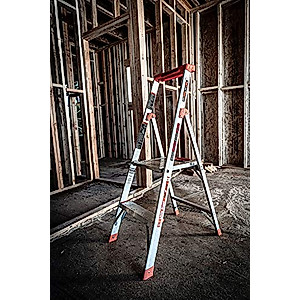 Little Giant Ladder Systems Flip-N-Lite, 4-Foot, Stepladder, Aluminum, Type 1A, 300 Lbs Rated (15272-001)