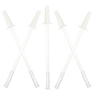 Luxshiny Frost Buddy 5pcs Water Bottle Straw Replacement Reusable Big Jug Straws Belly Cup Straws Tumbler Straws Drinking Straws for Time Marker Motivational Sports Drink Half Gallon Water Bottle