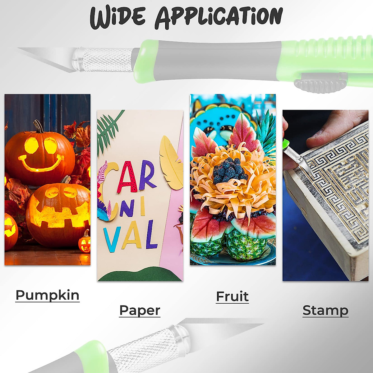 TIFICAL Exacto Knife Retractable, 1 Pack Small Precision Knife with 10 Pcs Blades 11, Lightweight Hobby Knife, Craft Knife for Paper Art, Vinyl Weeding, Stencil, Scrapbooking