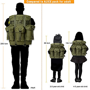 MT Mini ALICE Pack for Kids, Military Army Style Children Rucksack