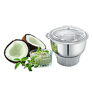 Boss Crown Wet & Dry Mixer Grinder Powerful 750W with 3 Stainless Steel Jars, 110V for USA