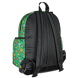 INTIMO Nickelodeon Teenage Mutant Ninja Turtles Got Pizza? Leonardo Raphael Donatello Michelangelo 2 Pc Lunch Box Backpack Set