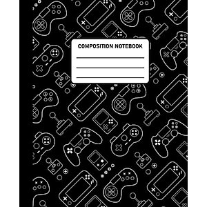 Composition Notebook Video Game player: Wide Ruled Lined Paper Journal. Notebook for Kids, Boys, Girls, Teens and Adults. ( 7.5 x 9.25, 110 Pages )