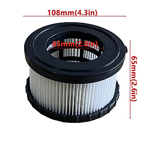 Riyingxin DC5151H Vacuum HEPA Filter Replacement Compatible with Dewalt DC5151H for DEWALT DC515, DCV517 One-Half-Gallon Vacuums- Pack of 2 PCS