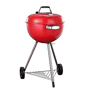 VONGAZ Charcoal Grill Barbecue Grill BBQ Stove Barbecue Outdoor BBQ Grill Charcoal Barbecue Grill Garden Villa Barbecue Grill Charcoal Stove BBQ Grill (Color : Rojo)