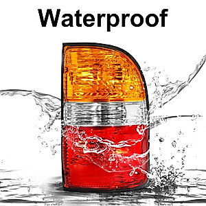 ALZIRIA Taillight Assembly Compatible with 2001-2004 01 02 03 04 2001 2002 2003 2004 Toyota tacoma tail light Passenger Side(Chrome-Right)