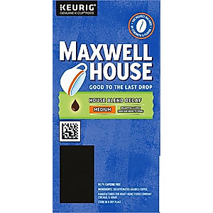 Maxwell House Decaf House Blend Medium Roast K-Cup Coffee Pods, 24 ct. Box