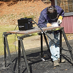 Eastwood 30-90 Amp 120V MIG Welder Machine for MIG and Flux Welding | Portable Welding Machine with Gas Regulator and Spool of Wire | Perfect for Beginners and DIY Project Enthusiast