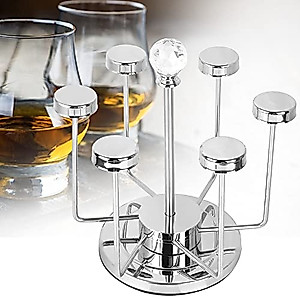 Kuuleyn Wine Glass Holder,Wine Glass Drying Rack,Stemware Rack Under Cabinet Stainless Steel Hanger Storage Shelf Wine Glass Storage Holder Display Rack Stand