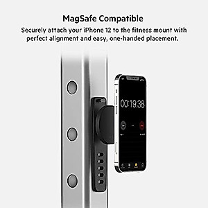 Belkin Fitness Mount - MagSafe Compatible Magnetic Mount For Gym Equipment & Handlebar Strap for Indoor Cycling, Treadmill, Peloton & More - For iPhone 14, iPhone 13, iPhone 12 (Pro / Pro Max / Mini)