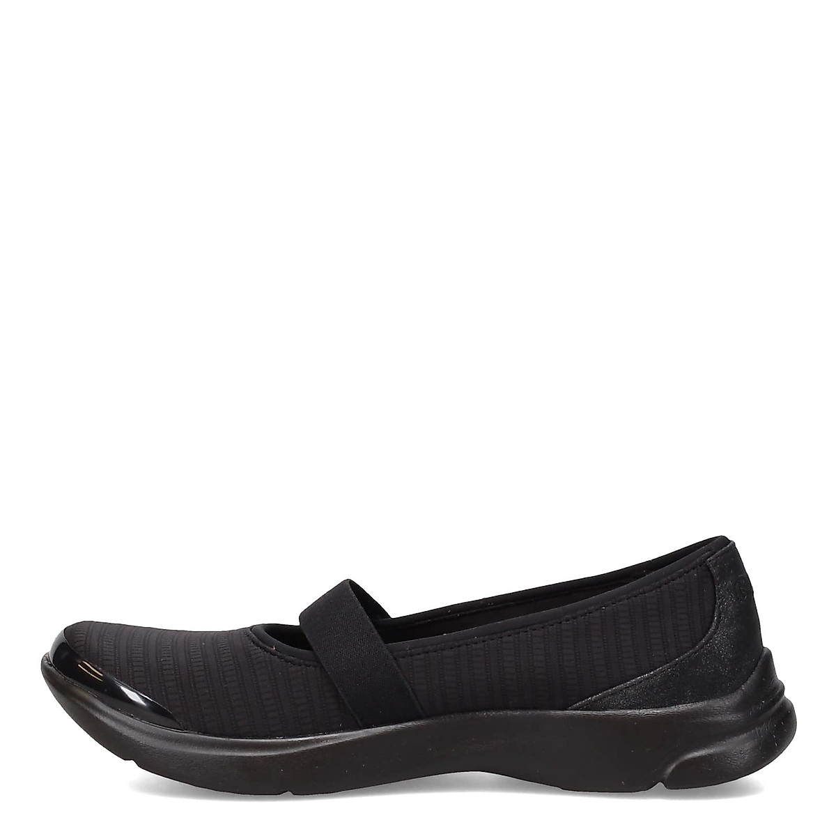 BZees Womens Jupiter Ballet Flat, Black, 9 US