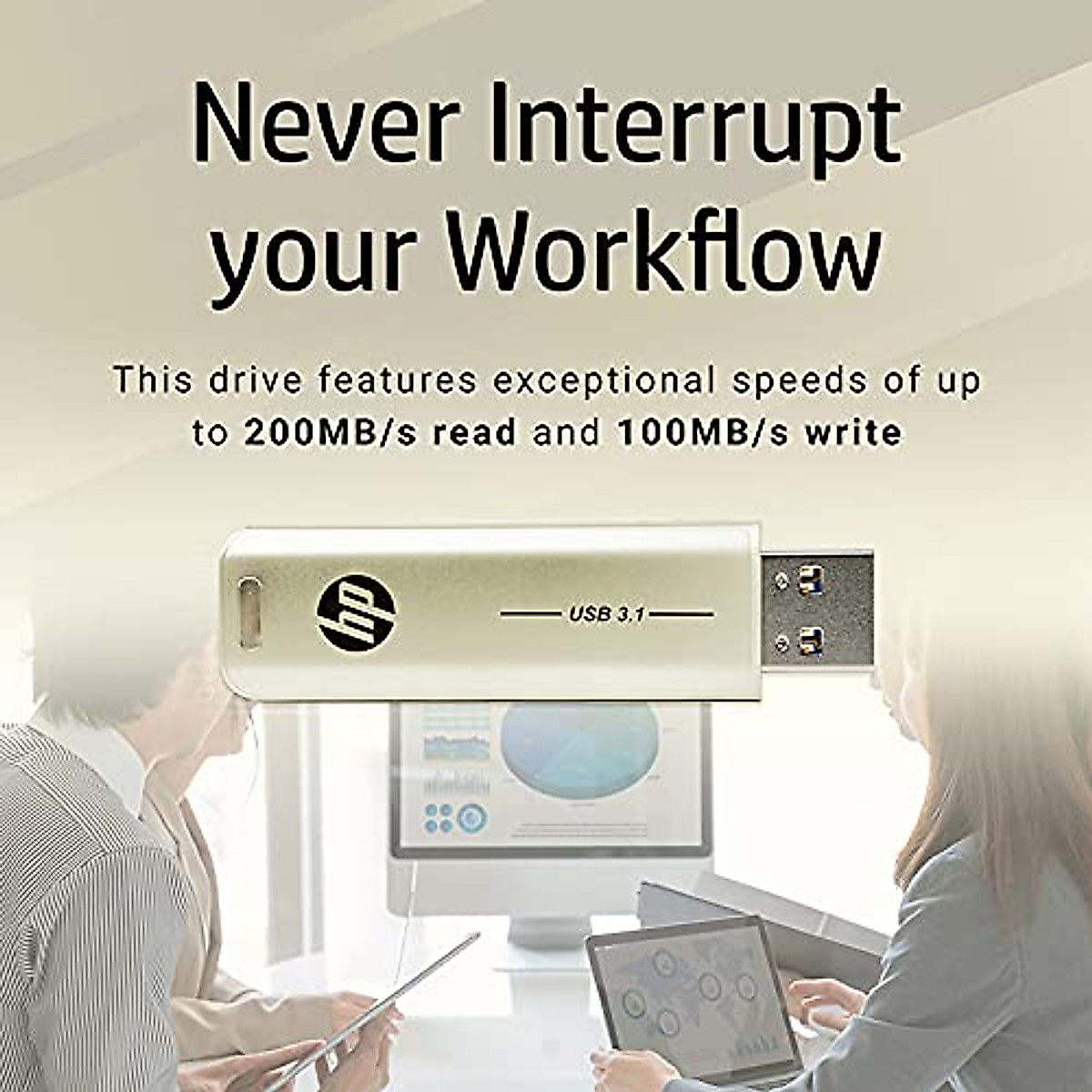 HP 1TB x796w USB 3.1 Flash Drive - 200MB/s