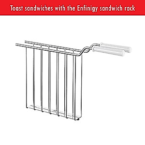 ZWILLING Enfinigy Cool Touch Toaster 2 Slice with Extra Wide 1.5" Slots for Bagels, 7 Toast Settings, Even Toasting, Reheat, Cancel, Defrost, Black