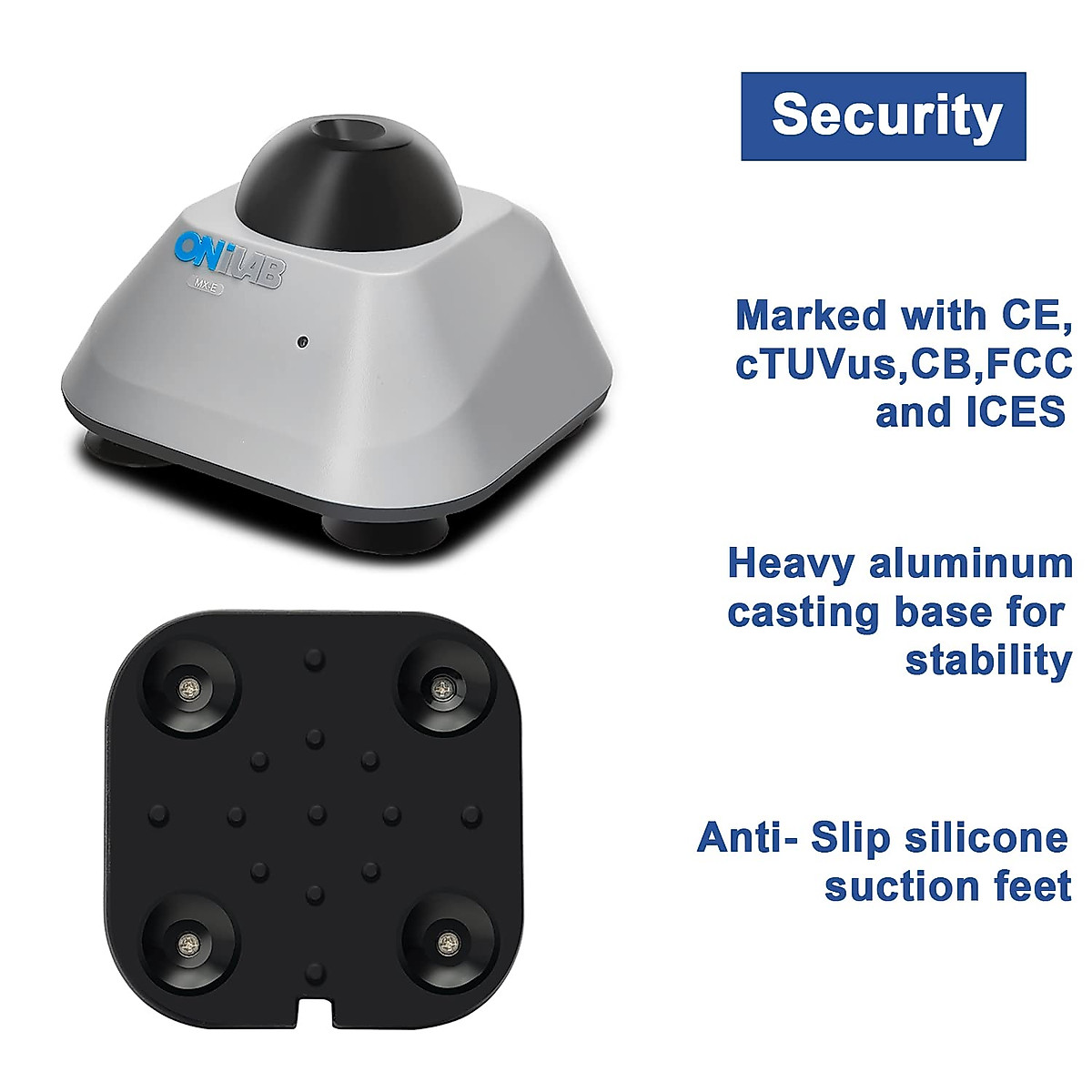 ONiLAB Mini Vortex Mixer with Touch Function, Lab Mixing, Nail Polish,Tattoo Ink,Eyelash Adhesives and Acrylic Paints Mixing, Lab Vortexer for Tubes,Include 120 pcs Stainless Steel Mixing Balls