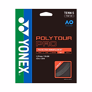 Yonex Unisex's Poly Tour Pro String Set-Black, 1.25 mm
