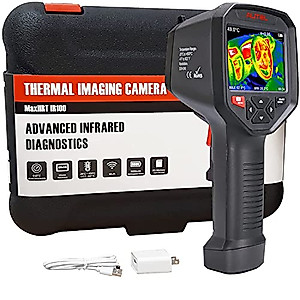 Autel MaxiIRT IR100 Thermal Imaging Camera Auto-Focus for Instant Thermal Imaging Dual Camera Overlay Feature Adjustable Emissivity Five Color Palettes Wi-Fi Image Transfer to PC or Mobile Device