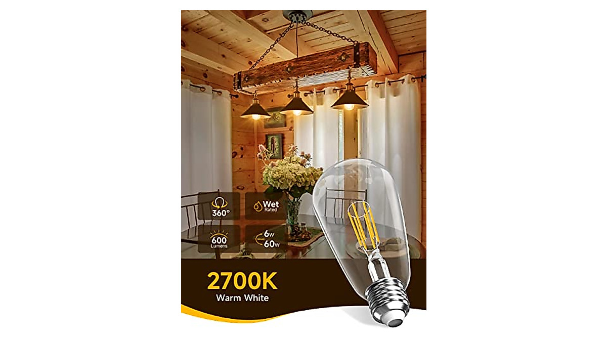 UNILAMP E26 LED Dimmable Bulb - Vintage Warm White Lighting
