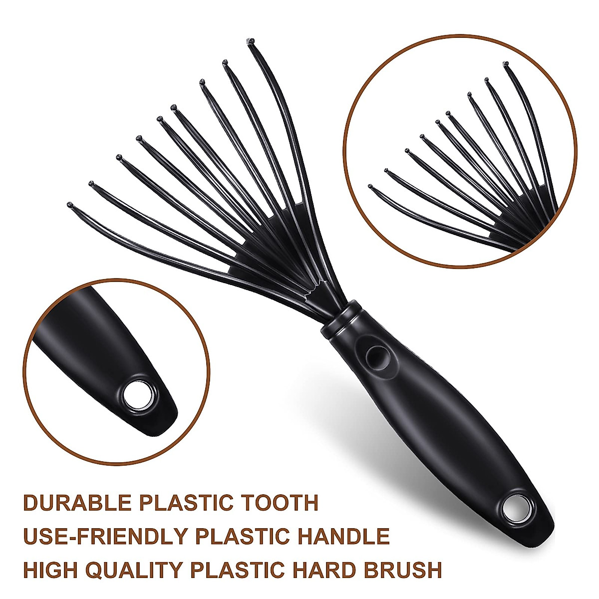 5-Piece Comb Cleaner Set - Rake, Brush and Tool for Removing Hair, Dust from Different Combs, Ideal for Home and Salon Use