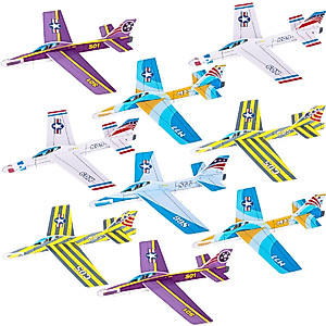 ArtCreativity 24 Pack Glider Fighter Jets 3D Puzzle Set - 7 Inch Various Jet Design Schemes - Airplane Theme Party Activity - Great Party Favor, Summer Fun, Gift Idea for Boys and Girls