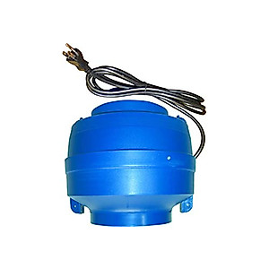 Suncourt Centrax TF104-CRD In-Line Centrifugal Duct Booster Fan (4 inch) with Button Control, Improved Air Flow for Better Indoor Heating and Cooling