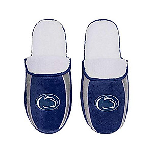 FOCO Penn State Nittany Lions NCAA Mens Sherpa Slide Slippers - L