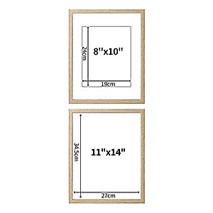 Afuly 11x14 Picture Frame & 2 Tier Macrame Shelf