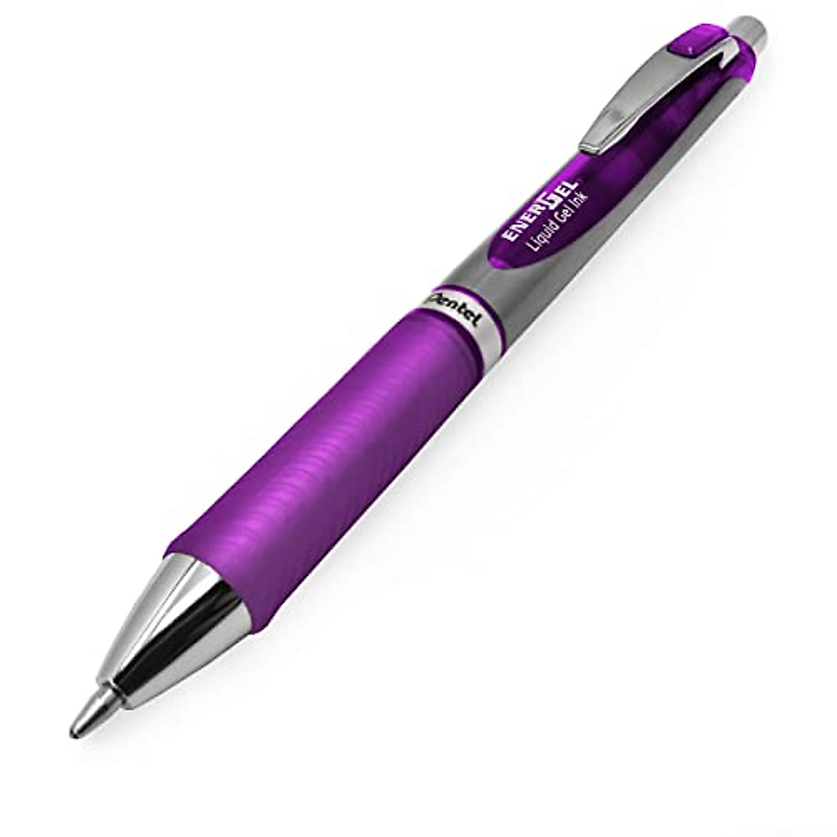 Energel BL80 Retractable Liquid Gel Ink Rollerball Pen - 1.0mm - Violet - Pack of 5