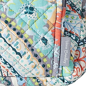 Vera Bradley Women's Cotton Little Hipster Crossbody Purse With RFID Protection, Citrus Paisley - Recycled Cotton, One Size