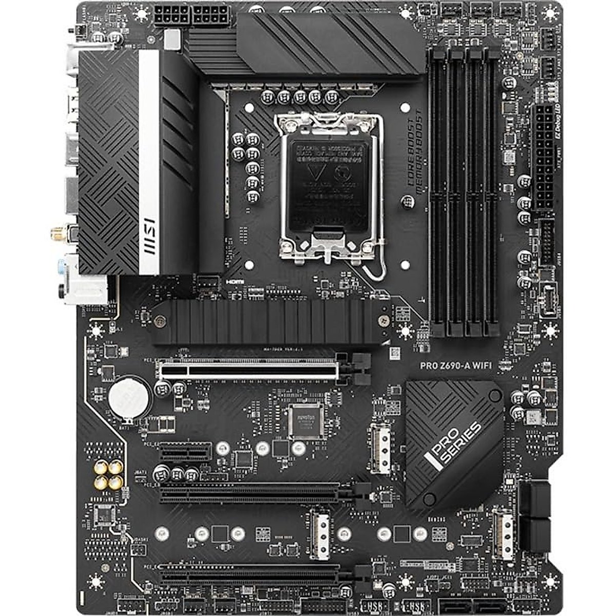 MSI PRO Z690-A WiFi ProSeries Motherboard (12th/13th/14th Gen Intel Core, LGA 1700 Socket, DDR5, PCIe 5, 2.5G LAN, M.2 Slots, Wi-Fi 6E, Bluetooth 5.3, ATX)