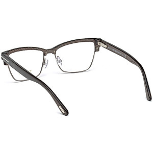 Tom Ford TF5364 Rectangular Eyeglasses FT5364 (020 Chalkstripe Gray/Palladium, 53)