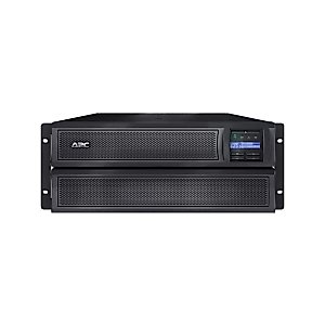APC Network UPS, 3000VA Smart-UPS Sine Wave, Short Depth UPS with Extended Run Option, SMX3000LVNC, Network Management Card, Tower/4U Rack Convertible, Line-Interactive, 120V black