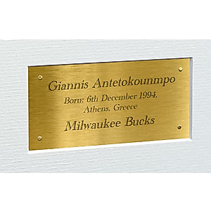 12x8 A4 Giannis Antetokounmpo Milwaukee Bucks Autographed Signed Photo Photograph Picture Frame Basketball Poster Gift G