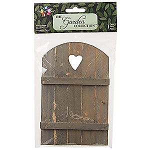 Touch of Nature Mini Fairy Garden Wooden Door, 6 by 4-Inch, Wood