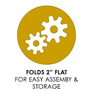 Adesso Alfred Full Length Simple, Modern Matte Black Floor Mirror with Folding Frame