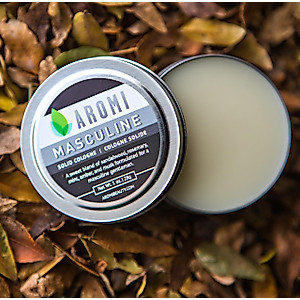 Aromi Solid Cologne | Sweet Musk Fragrance; Vegan, Cruelty-free, Powdery Scent, Wax-Based, Travel, Small Men's Gift, Alcohol-free, Concentrated (Masculine)